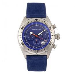 Morphic M53 Serie Chronograph mit Lederarmband und Datumsanzeige