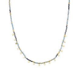 Luxenter Sterling Silber 925 Halskette mit 18K Gelbgold - Muh