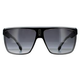 Carrera Shield Unisex Schwarz Wei&szlig; Dunkelgrau Gradient Sonnenbrille