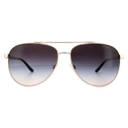 Michael Kors Aviator Womens Rose Gold Braun Gradient Sonnenbrille