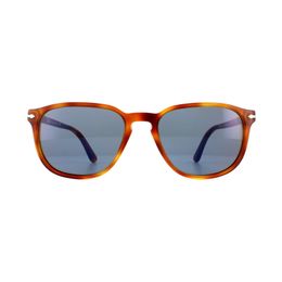 Persol Rechteckige Herren Sonnenbrille Terra Di Siena Hellblau