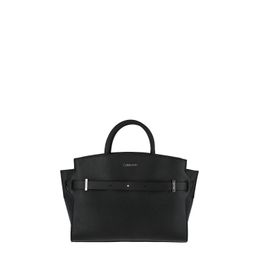 Calvin Klein Damen schwarze Polyurethan-Handtasche