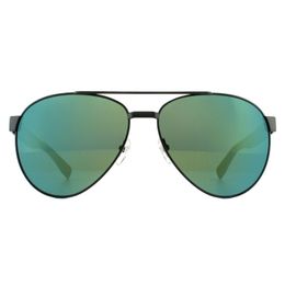 Lacoste Aviator Unisex Matte Gr&uuml;n Gr&uuml;n Spiegel Sonnenbrille