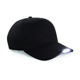 Beechfield LED Light Baseballkappe (2er Pack) (Schwarz)