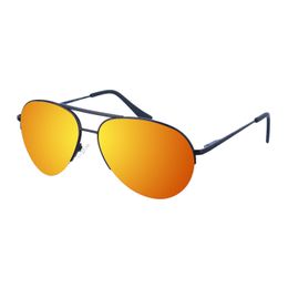 Maxy Damen-Sonnenbrille aus Metall in ovaler Form