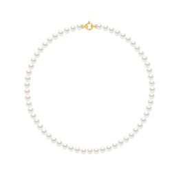 DIADEMA - Halskette - Prinzessin - echte S&uuml;&szlig;wasserperlen - Gelbgold