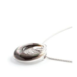 Orphelia Damen-Kette aus 925er Sterlingsilber mit Anh&auml;nger &ndash; Silber ZH-4612