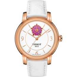 Tissot Heart Flower Wei&szlig; Damen Armbanduhr T0502073701705