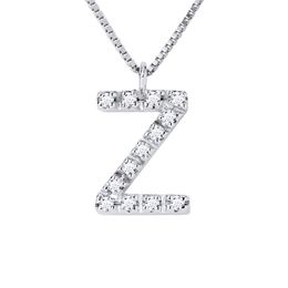 DIADEMA - Halskette mit Diamanten - Z - Wei&szlig;gold