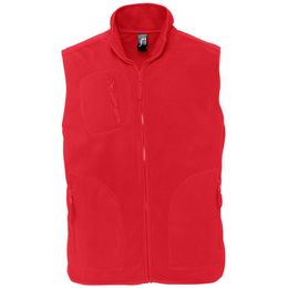 SOLS - Polaire sans manches NORWAY - Homme (Rouge)