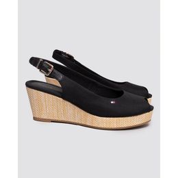 Shoppen Sie Nach Tommy Hilfiger Slingback Damen Keilabsatz In Schwarz