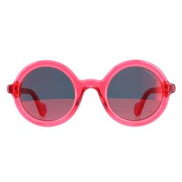Moncler Runde Womens gl&auml;nzend Fuchsia lila Gradient gespiegelt ML0005