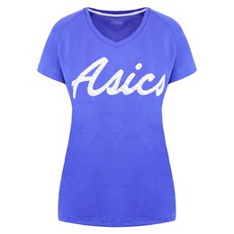 asics Logo Womens Blue T-Shirt