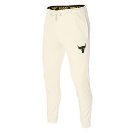 Under Armour Under Armor Project Rock Mens Beige Terry Trackhose