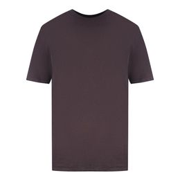 Braunes T-Shirt mit Amiri-Print und Logo