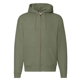 Fruit of the Loom - "Premium" Hoodie mit durchgehendem Rei&szlig;verschluss f&uuml;r Herren/Damen Unisex (Klassisch Olivgr&uuml;n)