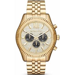 Michael Kors MK8494 Lexington Gold Pave Herrenuhr