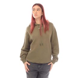 Damen Off-White Flock Chine Blumen Pfeil Hoodie in Gr&uuml;n