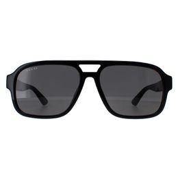 Gucci Aviator Herren schwarz rauch GG1342S