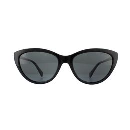 Polaroid Cat Eye Womens Schwarz Grau Polarisierte Sonnenbrille