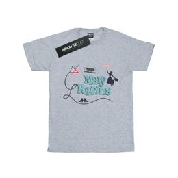 Disney - "Mary Poppins Logo" T-Shirt f&uuml;r Herren (Grau)