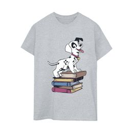 Disney - "101 Dalmatians Books" T-Shirt f&uuml;r Damen (Grau)