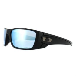 Oakley Wrap Herren Matt Schwarz Prizm Deep Water Polarized Sonnenbrille