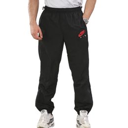 Nike Air Herren Light Weight Woven Track Pants Schwarz