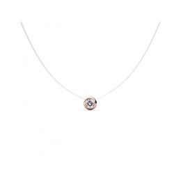 Mond-Halskette - Rose Gold und Kristall