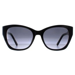 Marc Jacobs MARC 732/S 807 9O gl&Atilde;&curren;nzende schwarze dunkelgraue Sonnenbrille mit Farbverlauf
