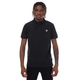 Herren Timberland Millers River Pique Poloshirt in Schwarz