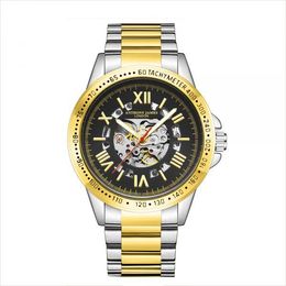 Handmontierte Anthony James Limited Edition Techtonic Automatic Two Tone Watch