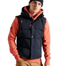 Superdry Herren Steppweste klassisches Marineblau