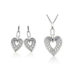 Orphelia Damen 925 Sterling Silber Set: Kettenanh&auml;nger + Ohrringe - Silber SET-5959