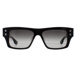 DITA Rectangle Unisex Matte Black Iron Dark Grey to Clear Gradient Grandmaster Seven