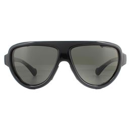 Moncler Lunettes De Soleil ML0089 01D Smoke Noir Smoke Polaris&eacute;