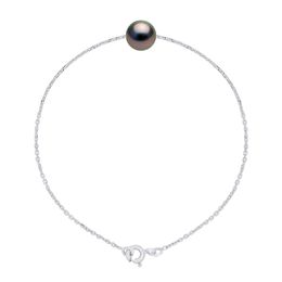 Armband echte Tahiti-Zuchtperle, rund, 8&ndash;9 mm