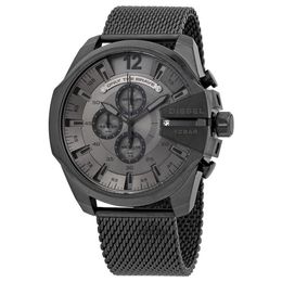 Diesel DZ4527 Mega Chief Chronograph Gunmetal Edelstahl Herrenuhr