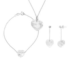 DIADEMA - Set Swarovski Herz - Halskette, Armband, Ohrringe - Love Jewelry Collection