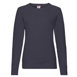 Fruit of the Loom - Sweatshirt Leicht f&uuml;r Damen Raglan&auml;rmel (Marineblau)