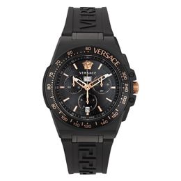 Versace Greca Extreme Chrono Herren schwarze Uhr VE7H00323