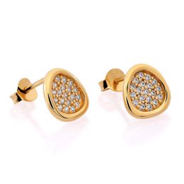 Orphelia 'Layla' Damen 925 Sterling Silber Ohrstecker - Gold ZO-7489/G