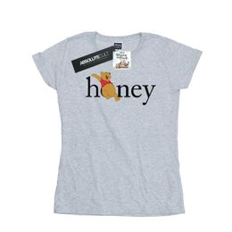 Disney - "Winnie The Pooh Honey" T-Shirt f&uuml;r Damen (Grau)