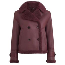Belstaff Cedar Redwood Burgunder Sherling Lederjacke