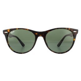 Ray-Ban Sonnenbrille Wayfarer II RB2185 902/31 Tortoise Gr&uuml;n Klassisch G-15