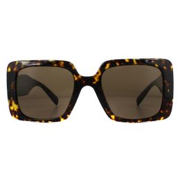 Versace Square Womens Havanna Dunkelbraun Sonnenbrille