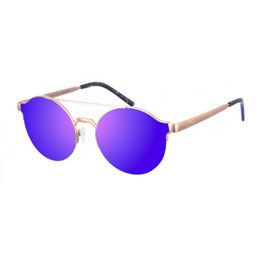 FIOROTTO Unisex-Sonnenbrille aus Metall in runder Form