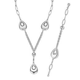 Orphelia Damen 925 Sterling Silber Set: Kette + Armband - Silber SET-028