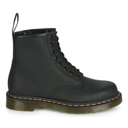 Dr. Martens Laars 1460 Schwarz fettige Stiefel Schwarz