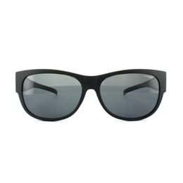 Polaroid Suncovers Oval Unisex Matte Schwarz Grau Polarisierte Sonnenbrille